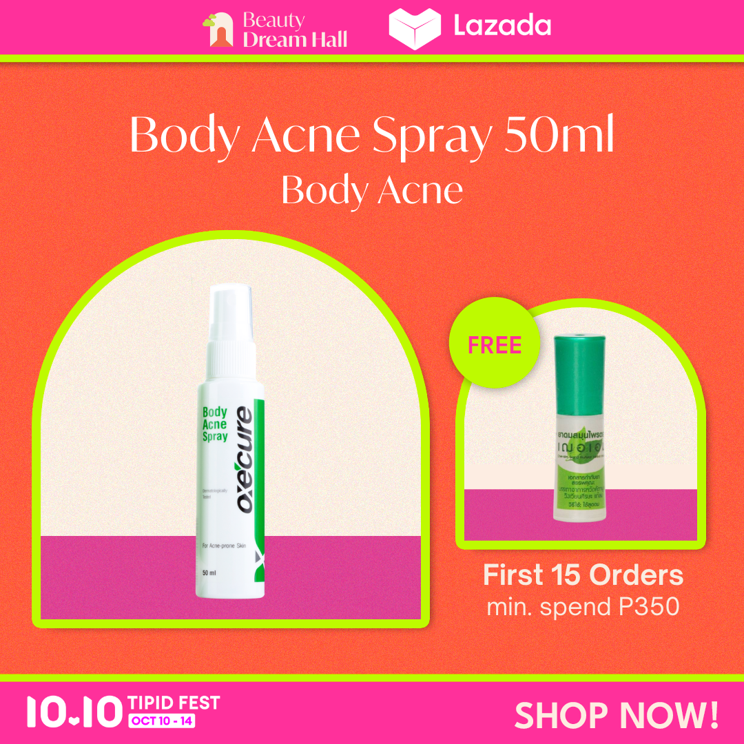 OXECURE BODY ACNE SPRAY 50ml [Pimple fighting clearing spot treatment ...