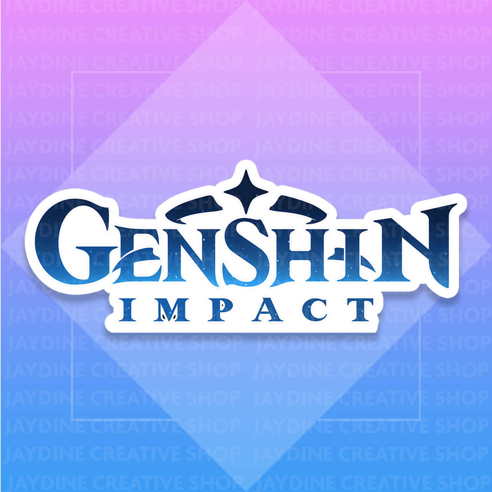 Jaydine Creative : Genshin Impact - Game (Logo Sticker) | Lazada