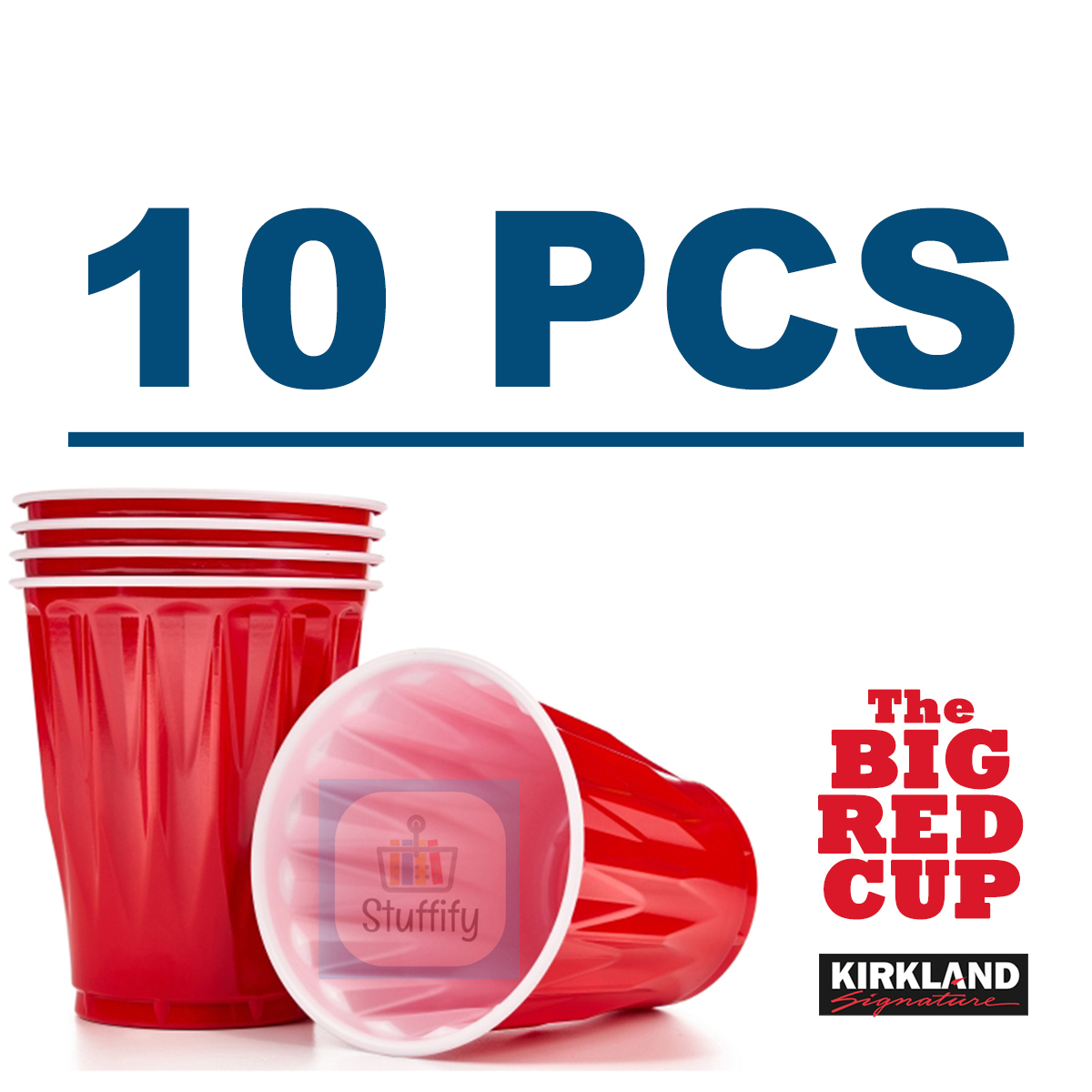 KIRKLAND Signature™ (10 PCS) Chinet Big Red Cups 18oz, Durable, Party ...