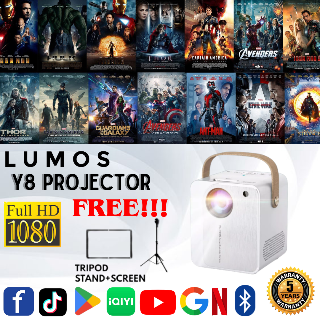🎇Ready Stock🎇Y8 Mini Projector New Smart Android Projector 6000 Lumens ...