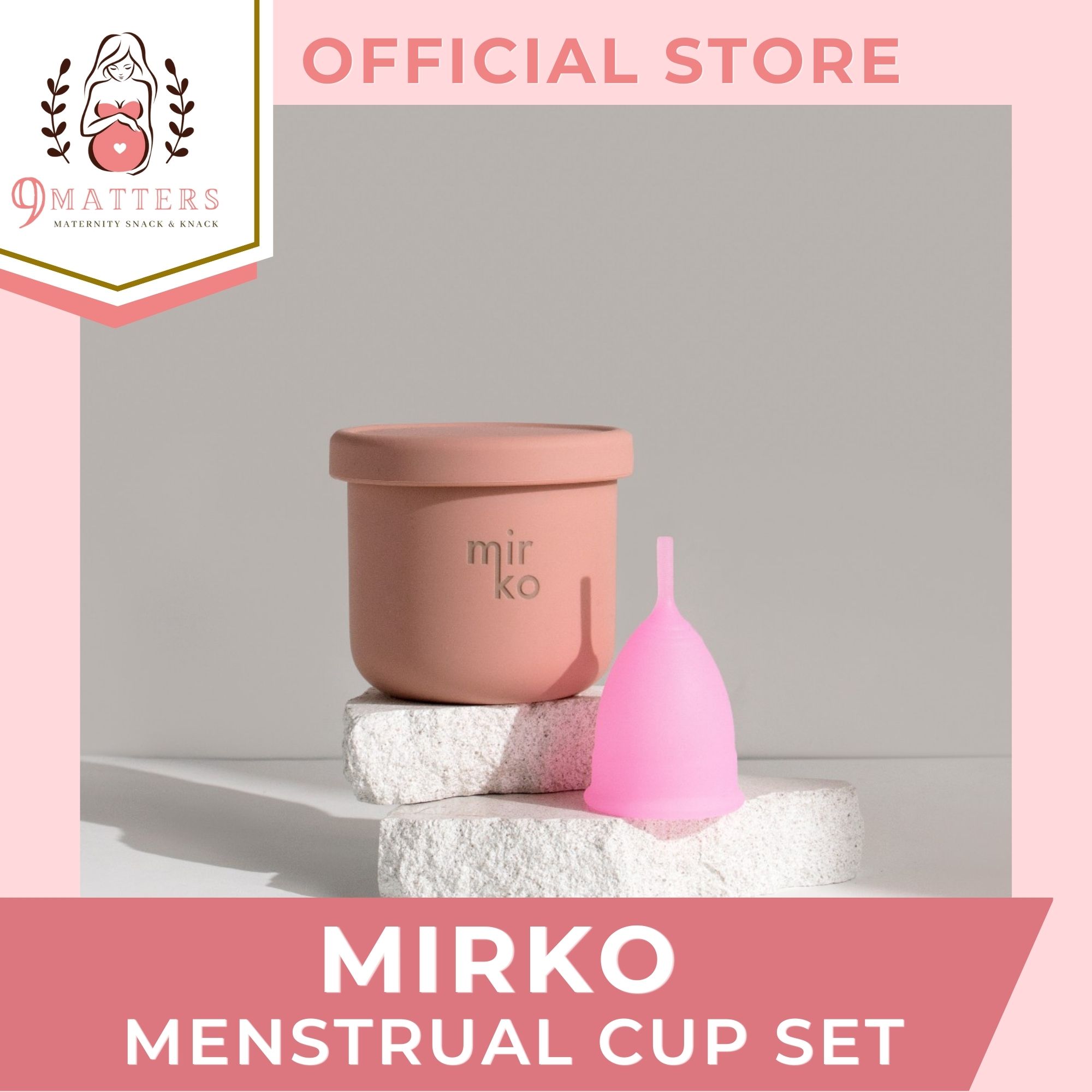 Mirko Menstrual Cup Set [Made 100% Medical Grade Liquid Silicone ...