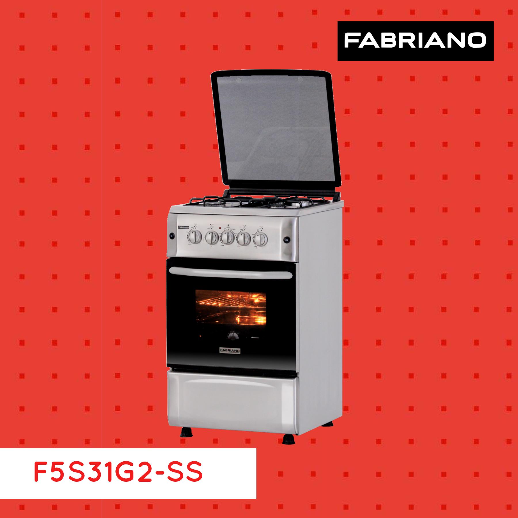 Fabriano Gas Range - F5S31G2-SS 50cm 56L Oven Capacity w/ Rotisserie ...