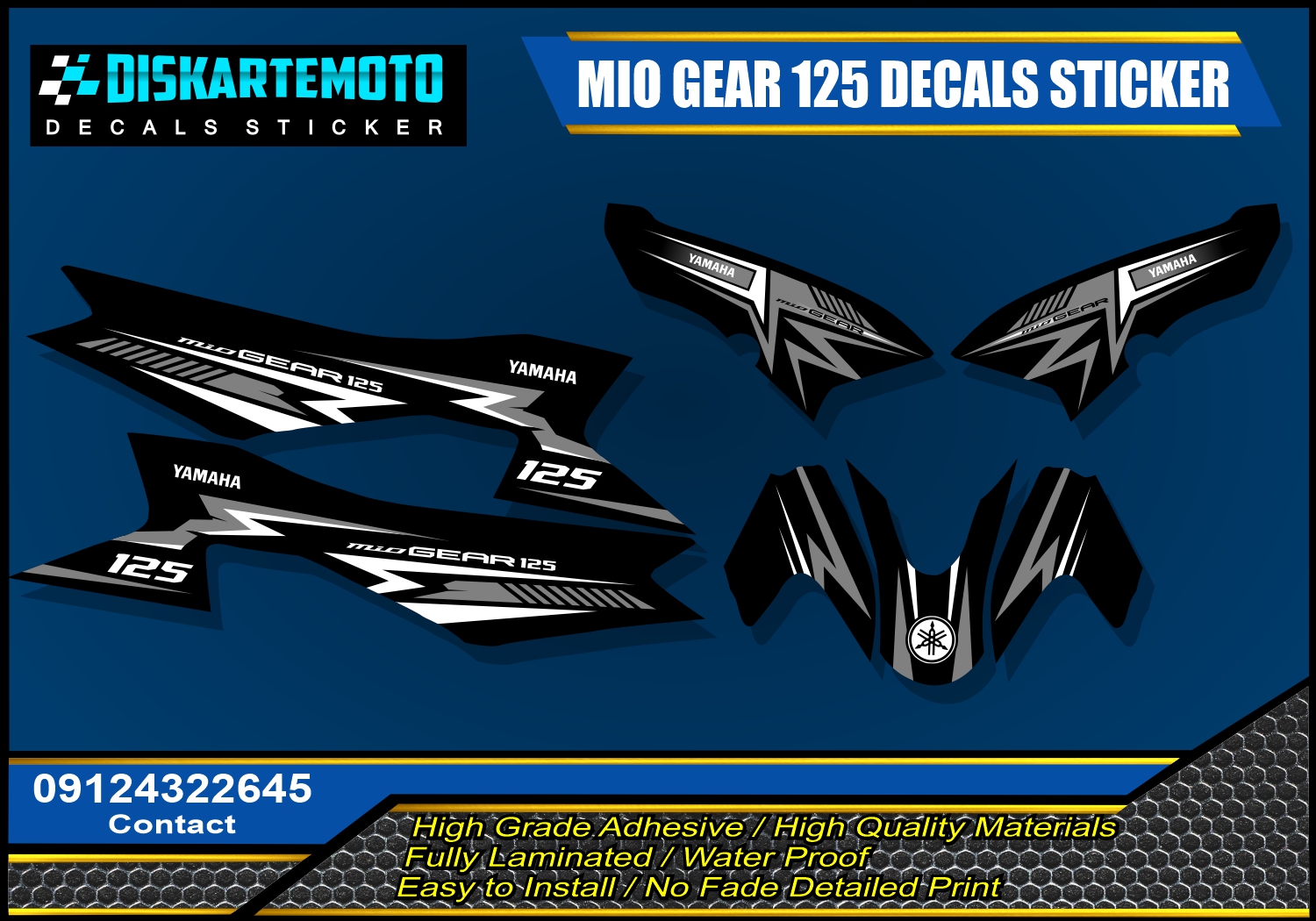 Yamaha Mio Gear 125 Decals Sticker | Lazada PH