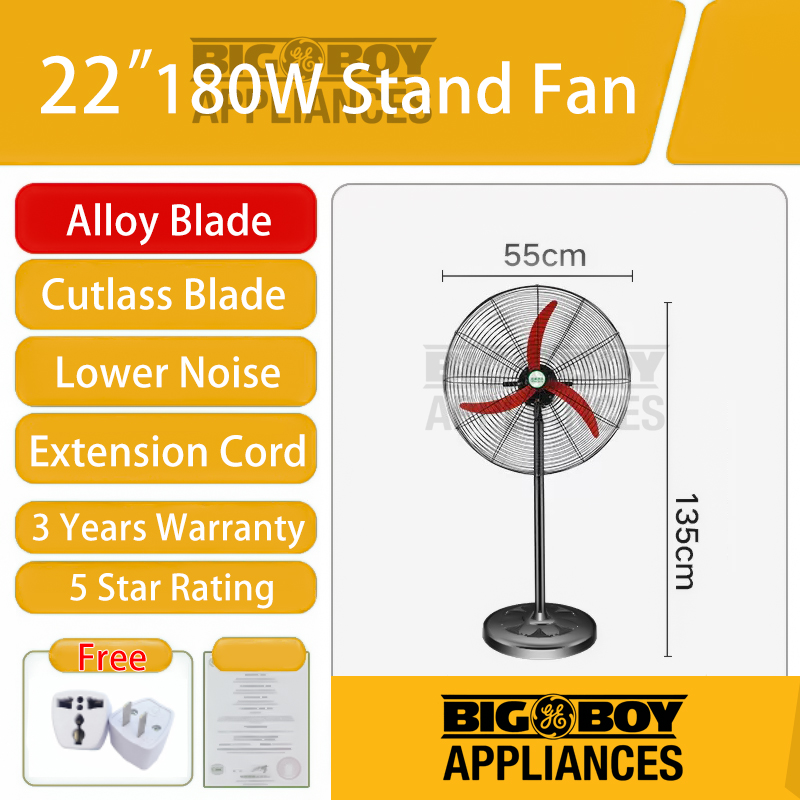 【24 hours Ship and 3 years Warranty】180W High Quality Stand Wall Fan 22 ...