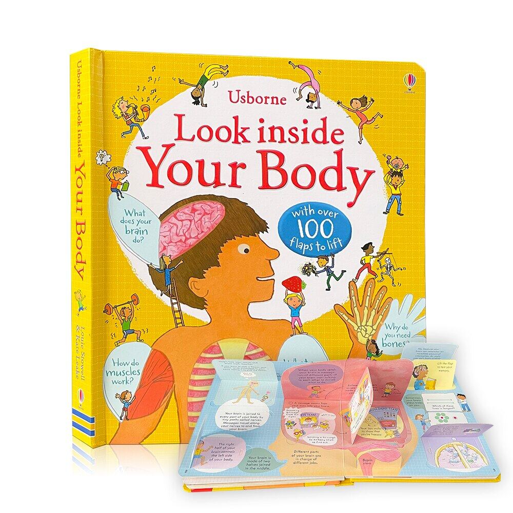 Usborne Look Inside Your Body Lift-The-Flap Books English Children ...