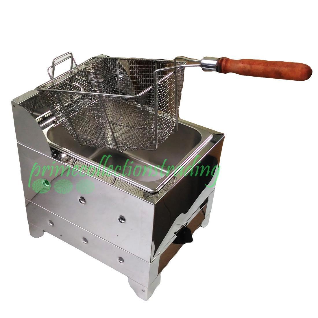 Stainless Single Gas Deep Fryer 6.0 liters JUMBO | Lazada PH