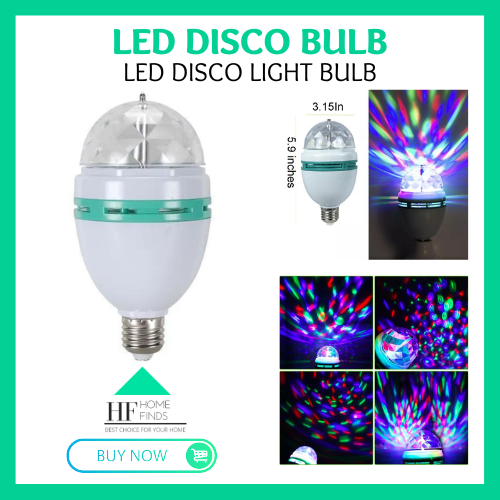 LED Disco Light Bulb Auto Rotating Stage Dancing Light | Lazada PH