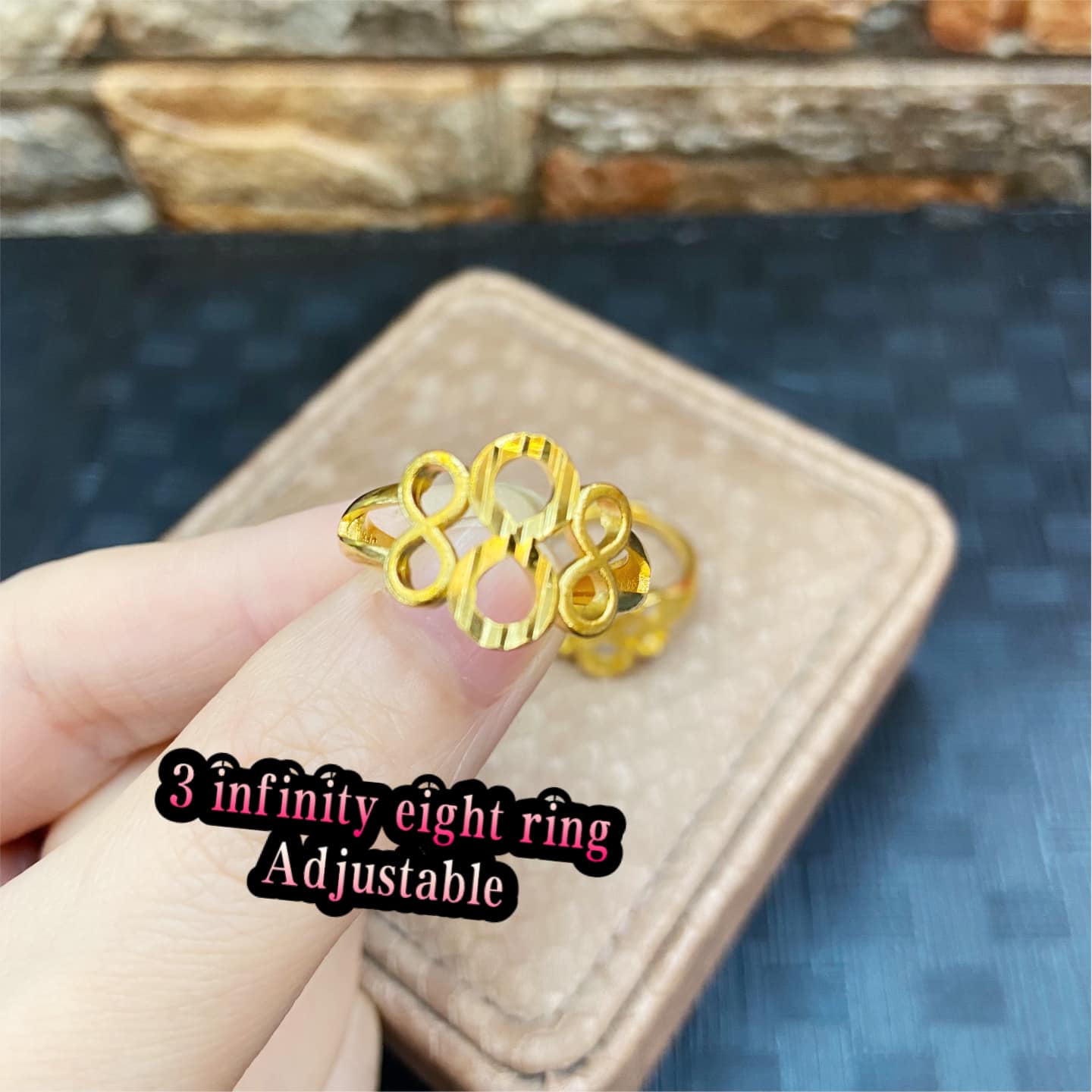 3 infinity eight adjustable ring | Lazada PH