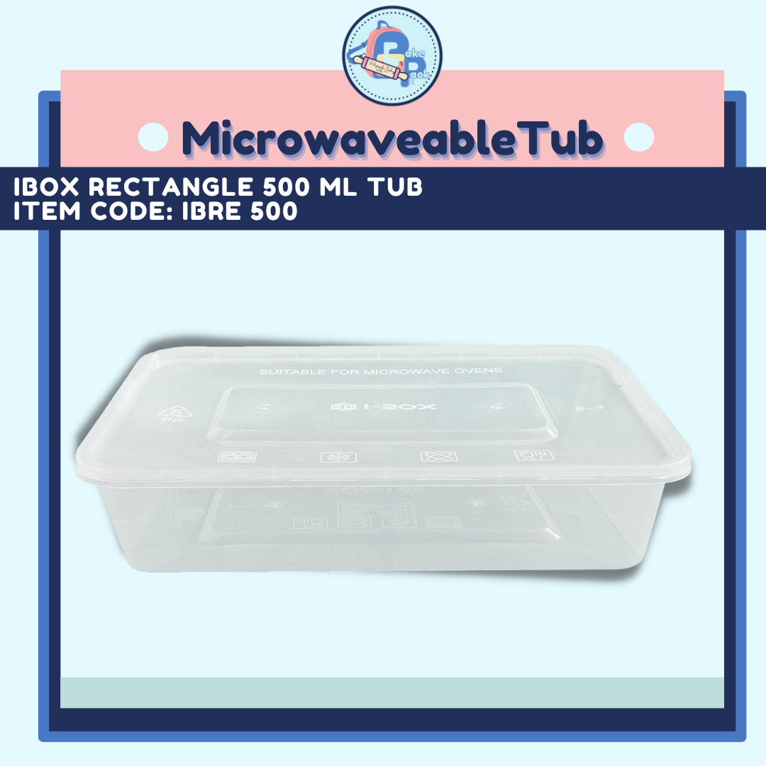 Rectangular Microwaveable Tub - 500ml/ 750ml/ 1000ml (10's,50's,100's ...