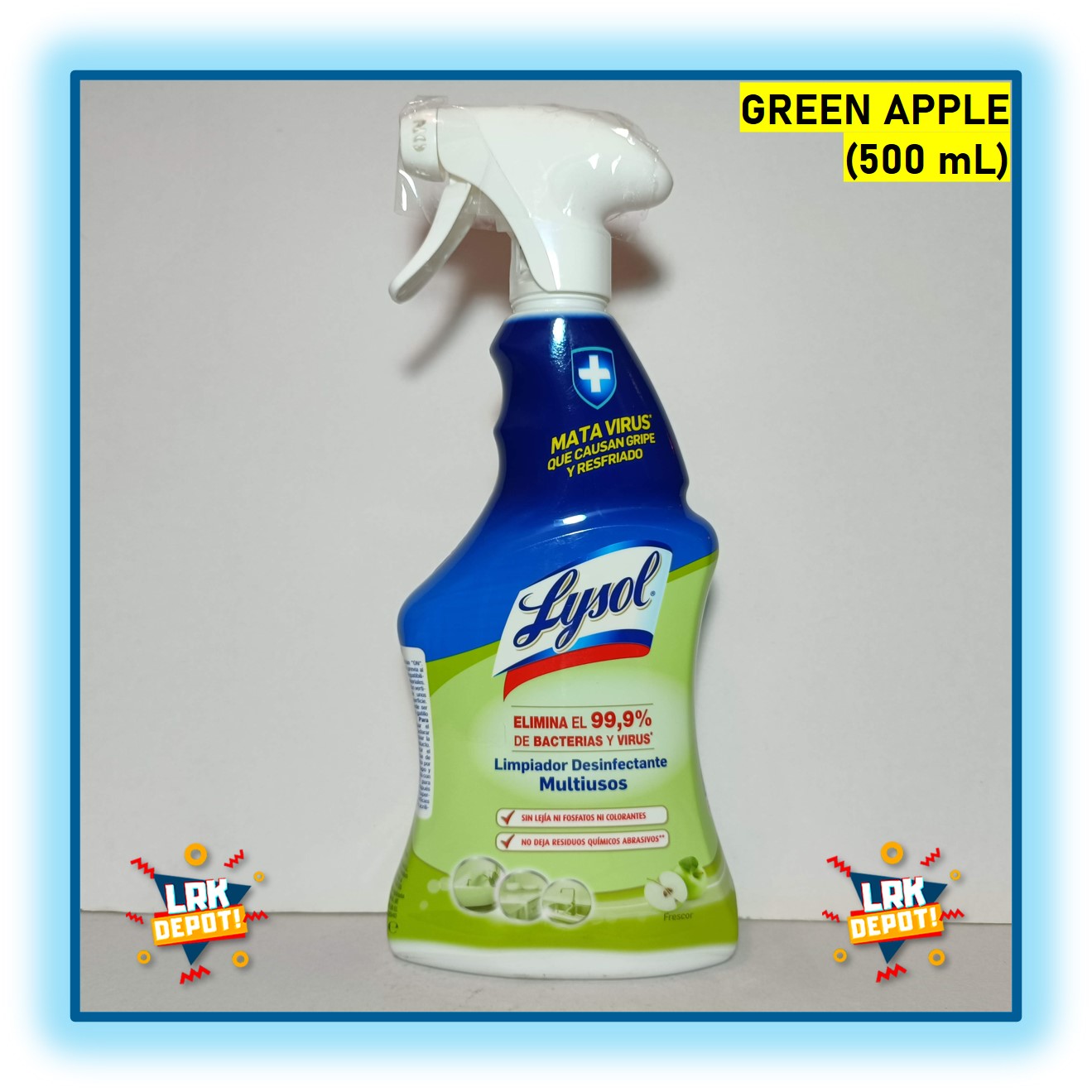 LYSOL Green Apple All Purpose Disinfectant Spray Cleaner 500mL | Lazada PH