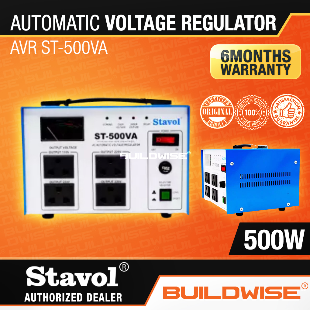 Stavol ST-500VA AVR Power Supply 500 Watts / 500W Automatic Voltage ...