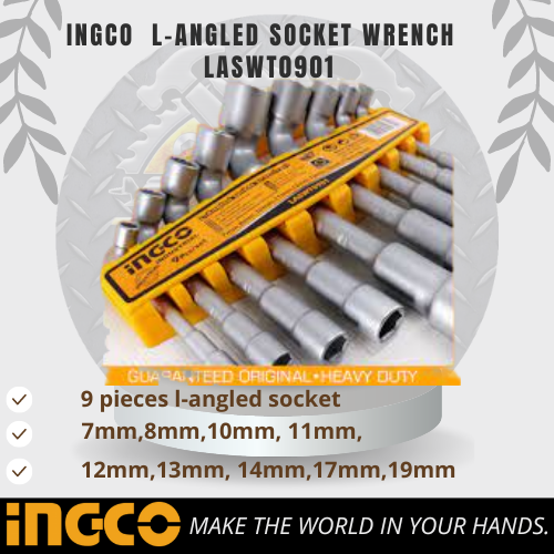 INGCO L-Angled Socket Wrench 9PCS/SET LASWT0901 | Lazada PH