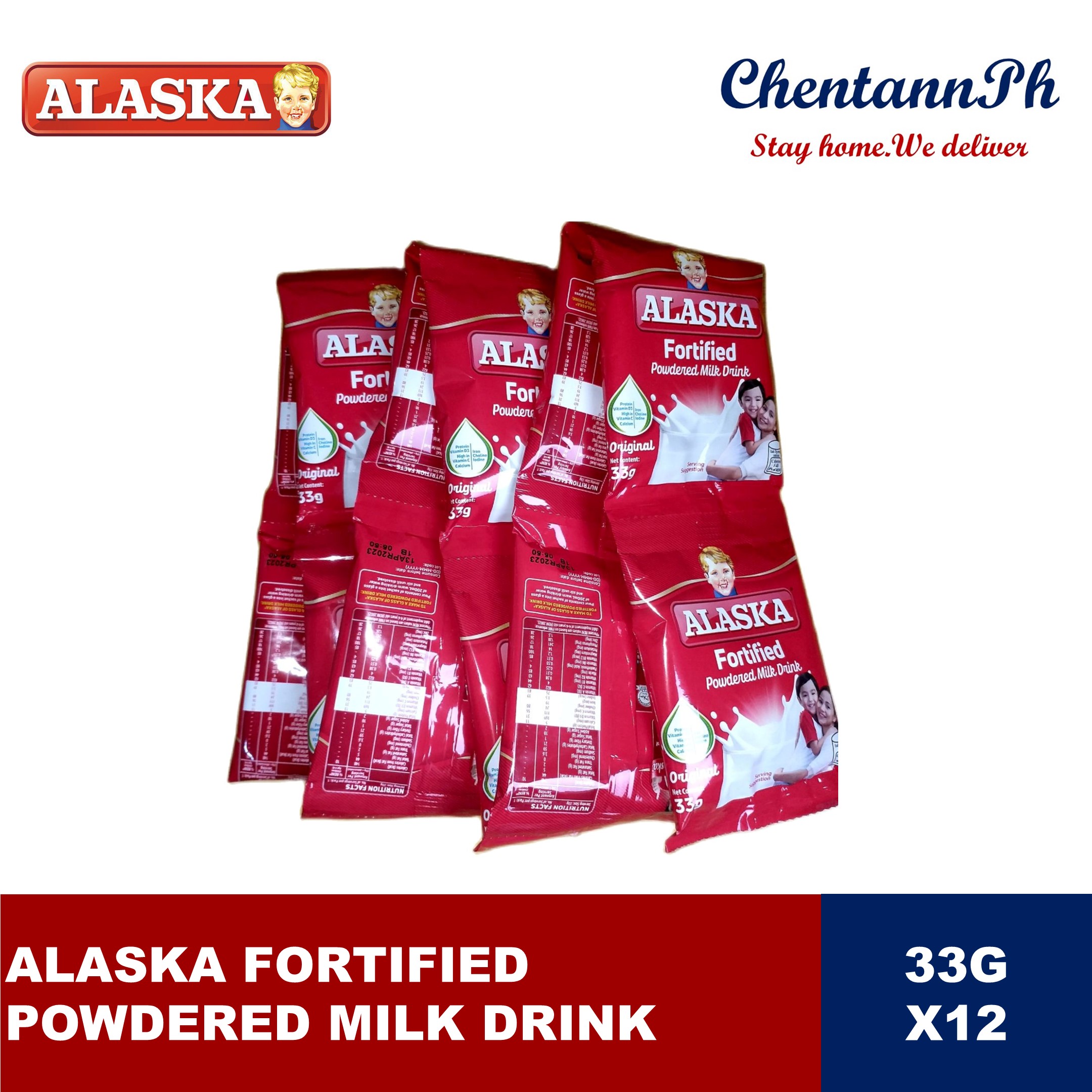 ALASKA Fortified Powdered Milk Drink 33g x 12 pieces | Lazada PH
