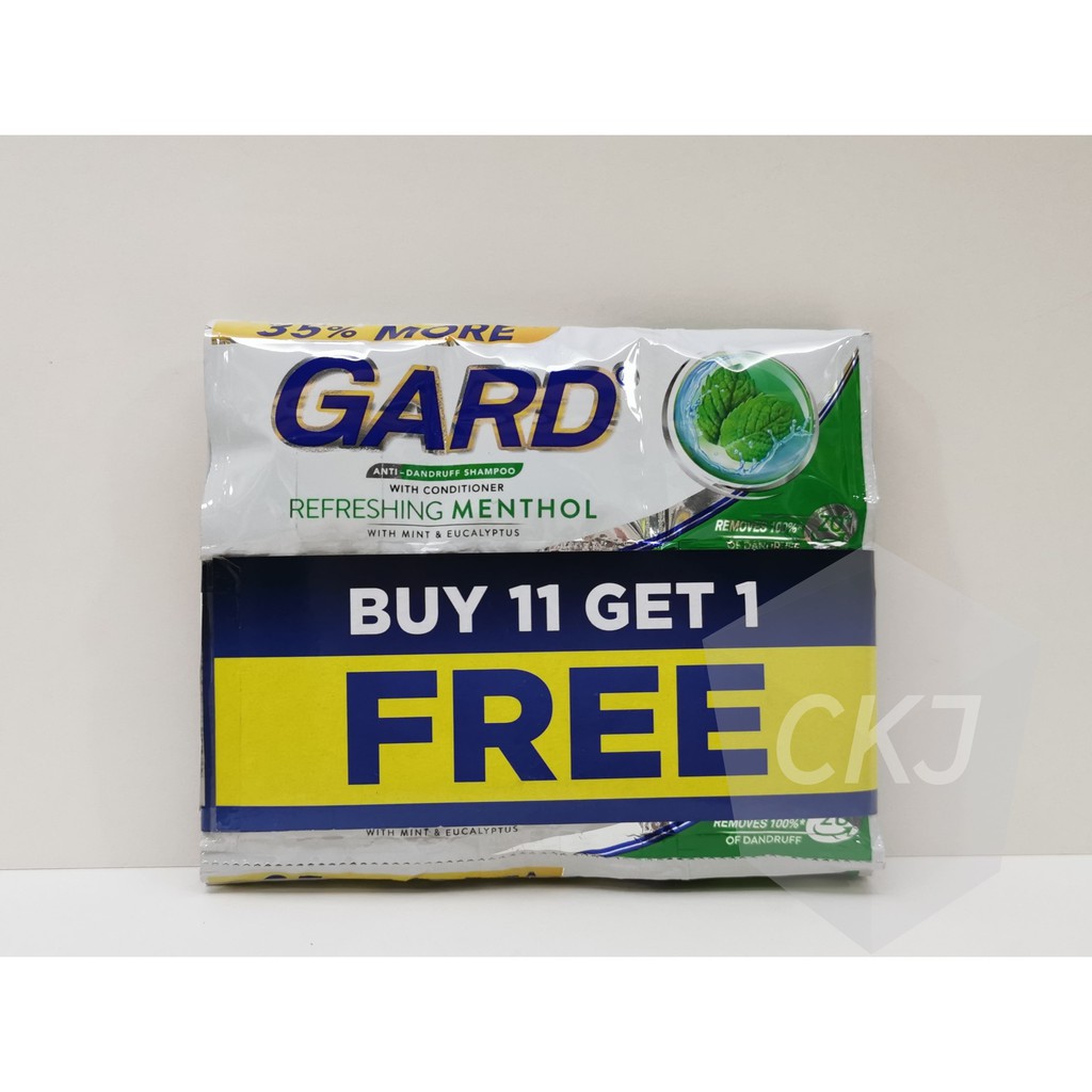 WISHMART Gard Anti-Dandruff Shampoo 11+1 Triple Sachet | Lazada PH