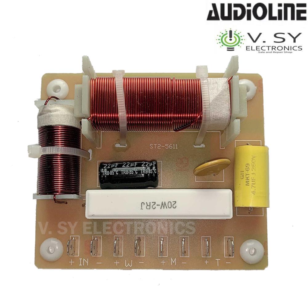 Audioline 300W 8 Ohms 3-Way Audio Speaker Crossover Dividing Network ...