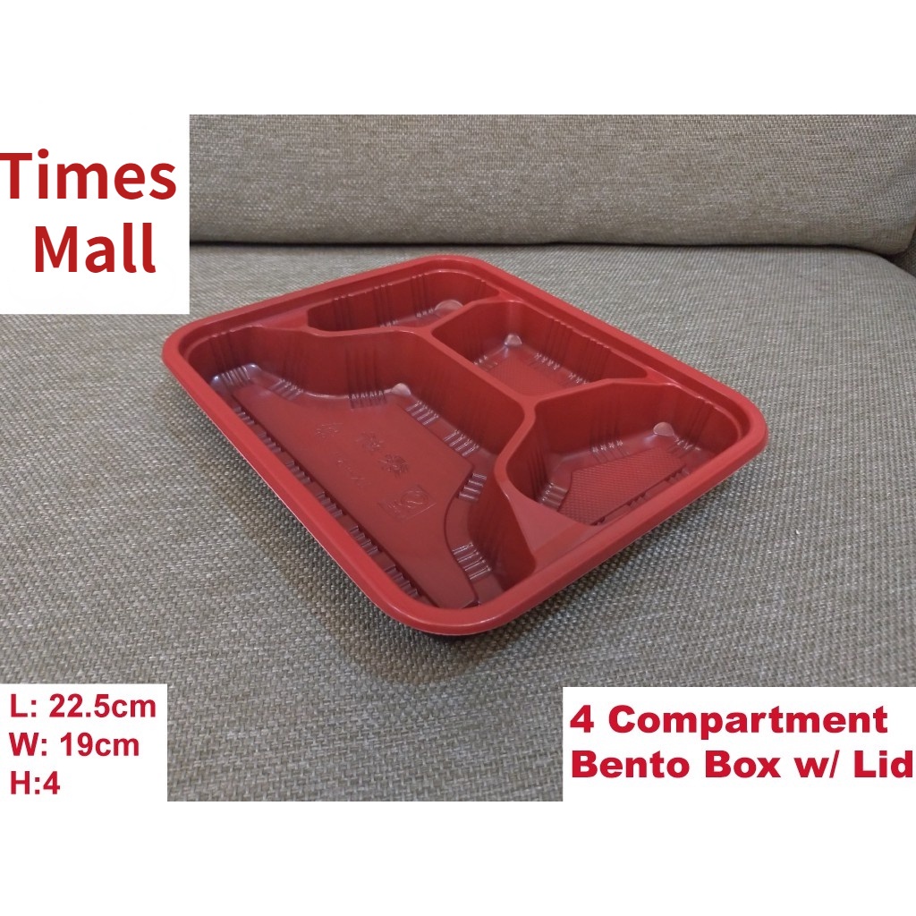 【FCL sales】Bento Box With Lid [100 pcs] (2, 3, 4, & 5 Compartments ...