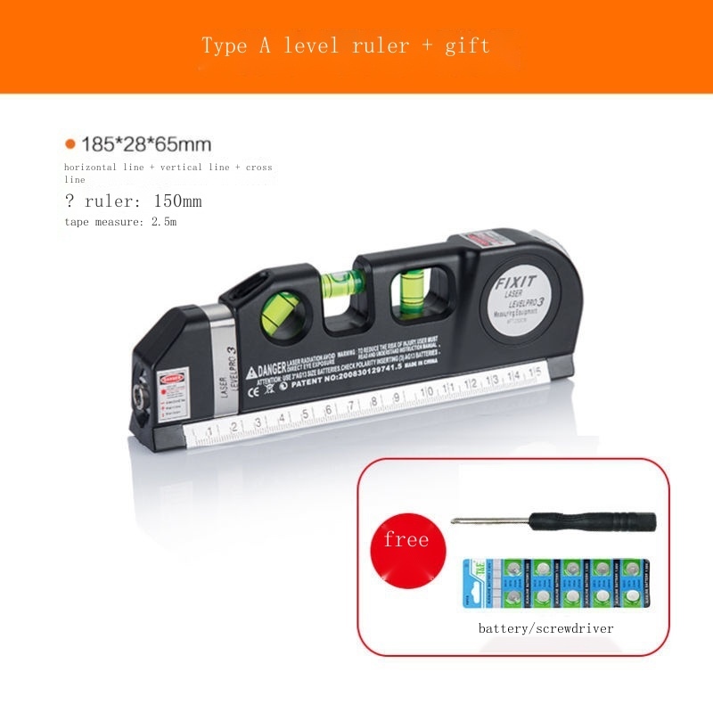Level laser infrared measuring tape multi-function reticle line into ...