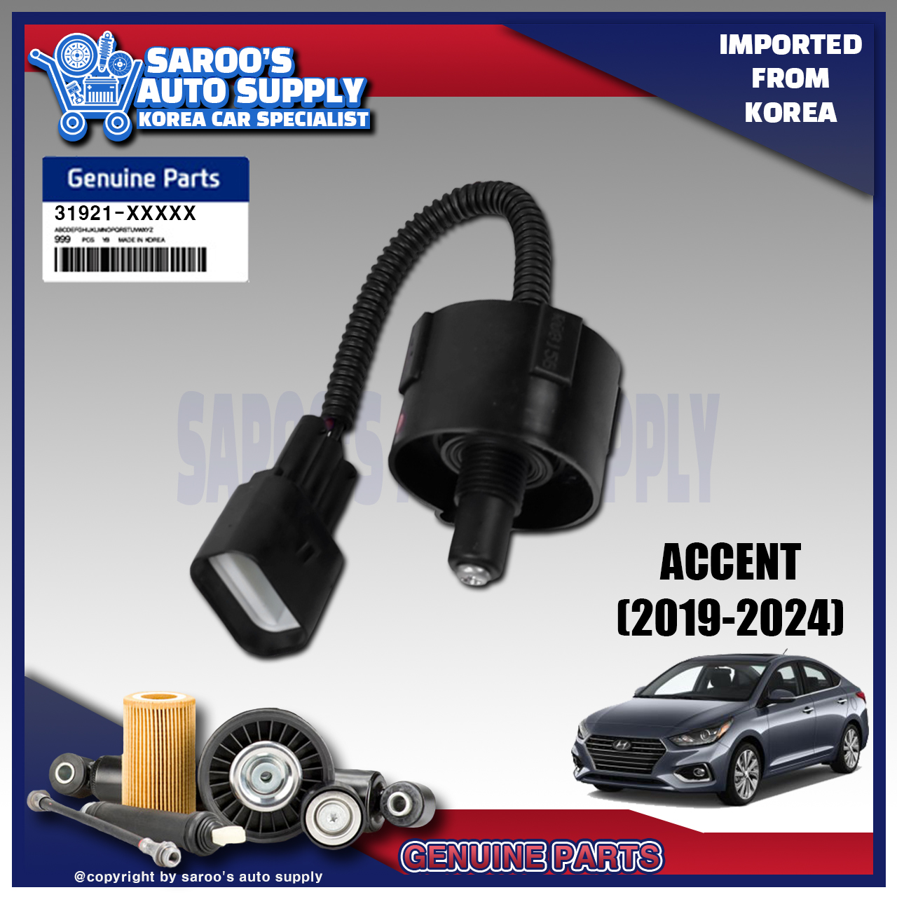 [Genuine] Fuel Filter Water Sensor / Diesel Water Sensor For Accent ...