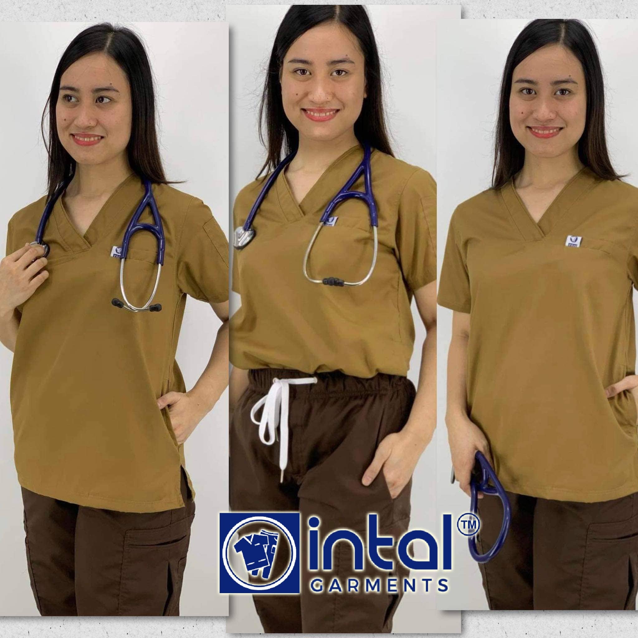 INTAL SCRUBSUIT 029 Elite MASINTAHIN V-Neck Korean Shade Cargo 6-Pocket ...