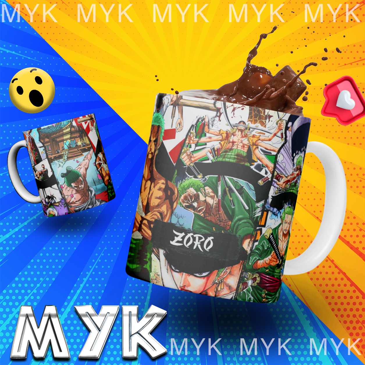 SPECIAL RORONOA ZORO ONEPIECE ANIME MUG DESIGN | Lazada PH