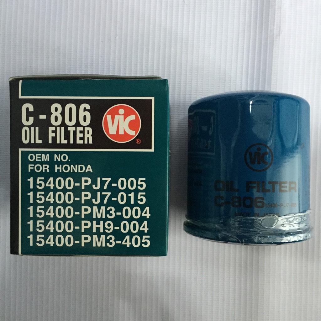 ORIGINAL/GENUINE VIC OIL FILTER C-806 FOR HONDA ENGINES | Lazada PH