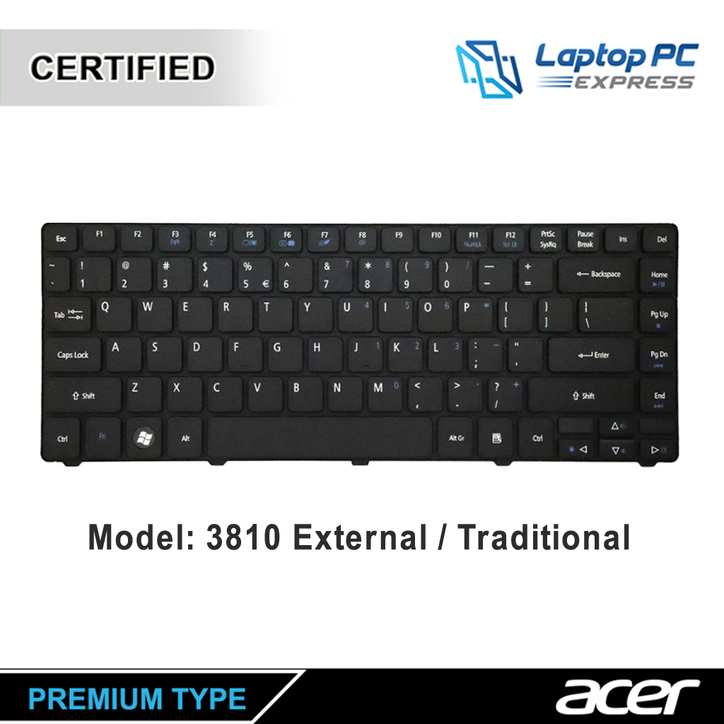 Acer Laptop Keyboard 3810 Compatible with Acer 3810 4736 4738 4540 4240 ...
