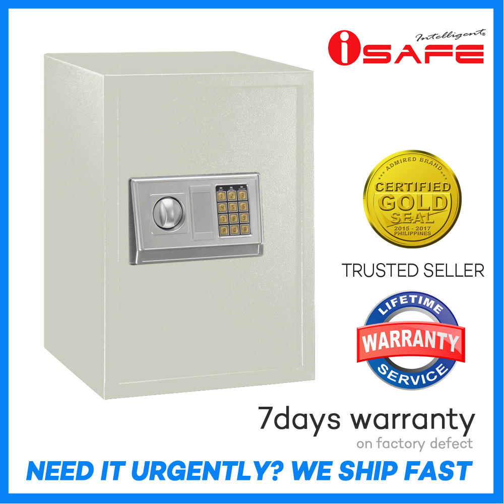 iSAFE iSF-46BEI Electronic Digital Safe w overide keys and bolt in nuts ...