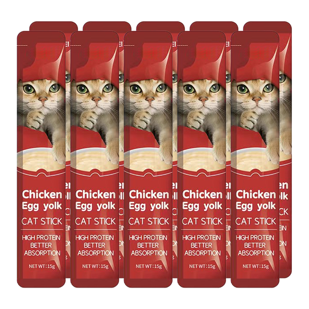 100pcs/50pcs/30pcs Cat Snack Food Treats Cat Strip Fresh Wet Food Pack ...