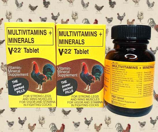 [CL REYES AGRIVET] 2Box V22 100Tablets Multivitamins + Minerals ...