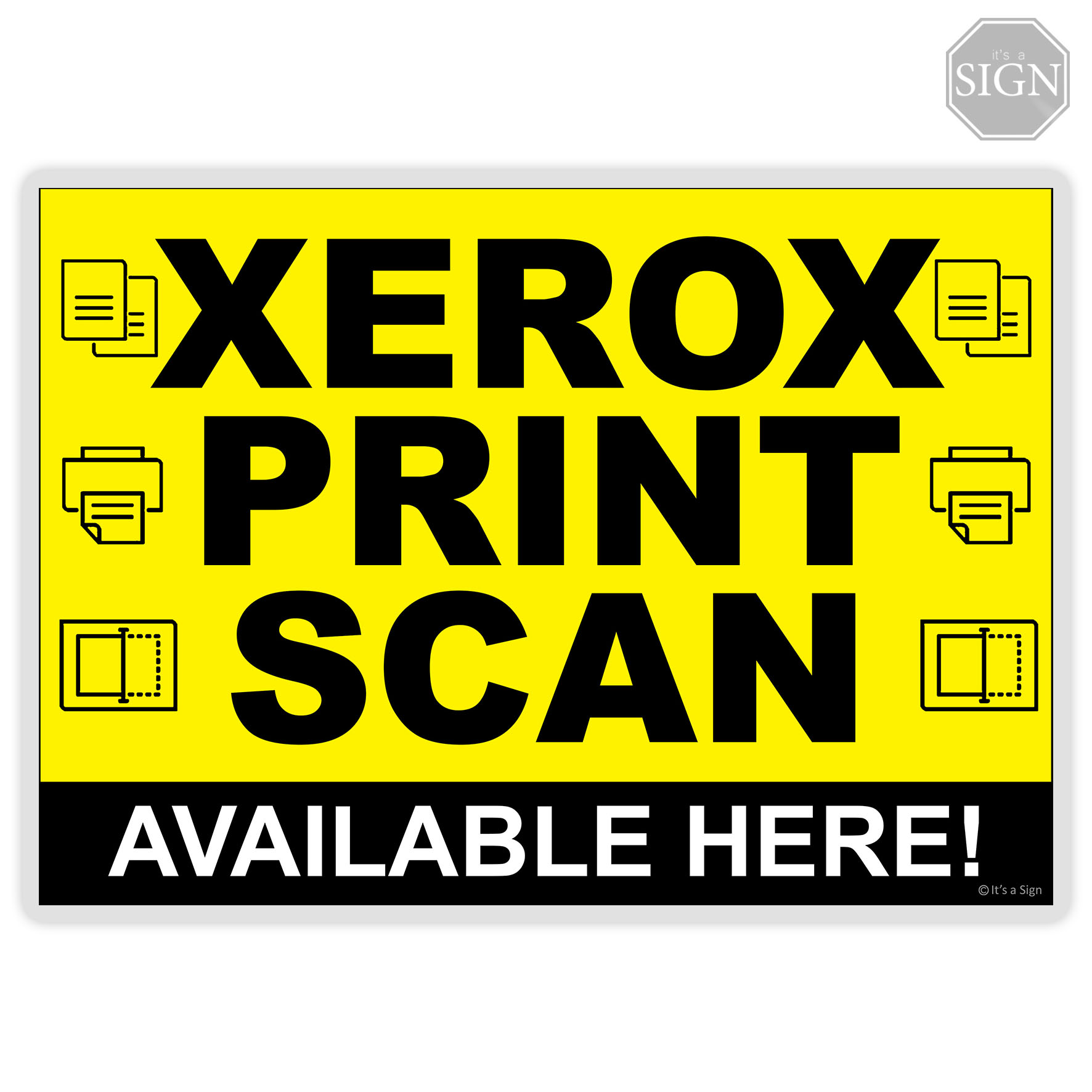 Xerox Print Scan Sign Laminated Signage Label A4 A3 Size Lazada PH