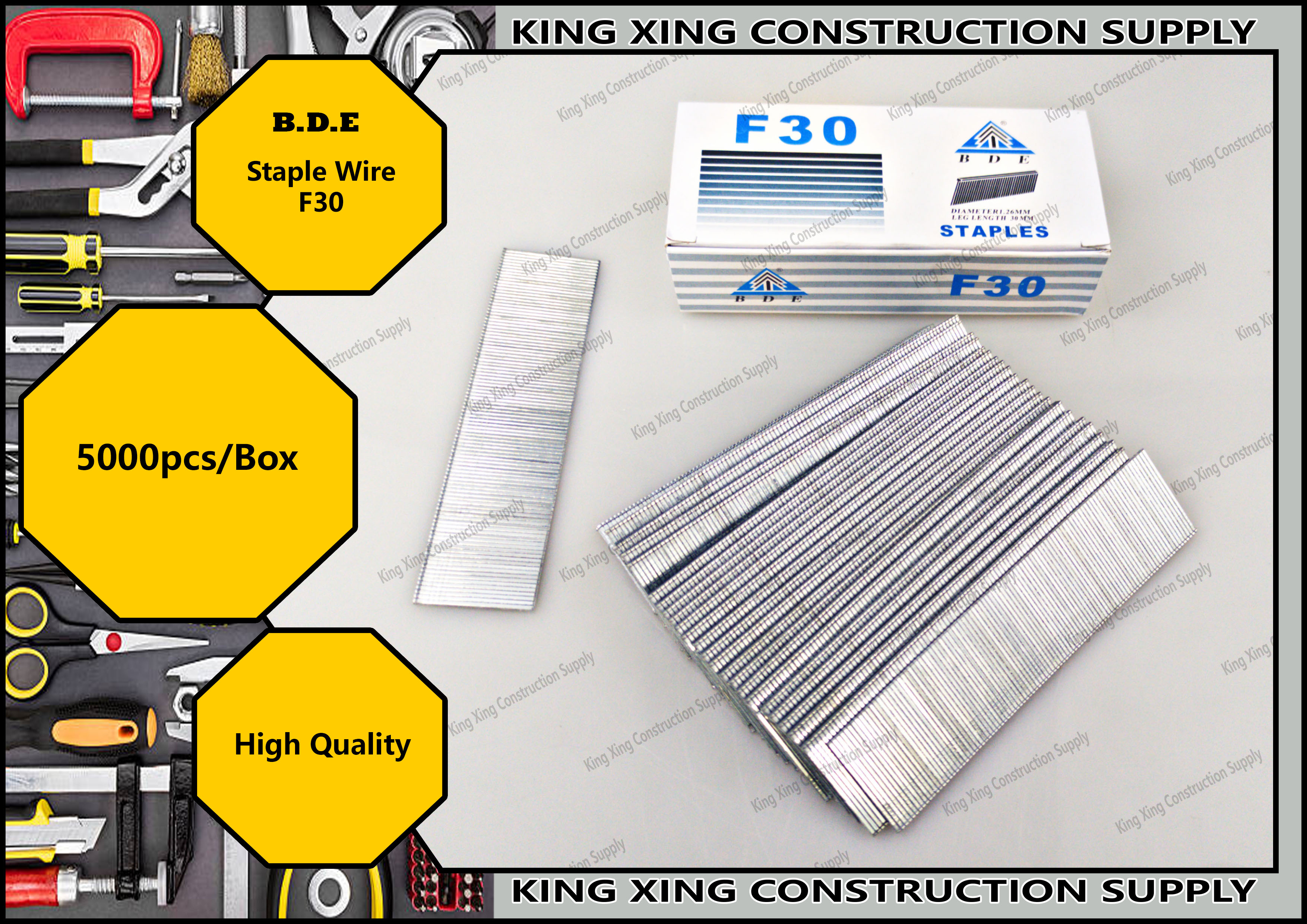 BDE Galvanized F30, F20, F15 Brad Nail 5000pcs | Lazada PH