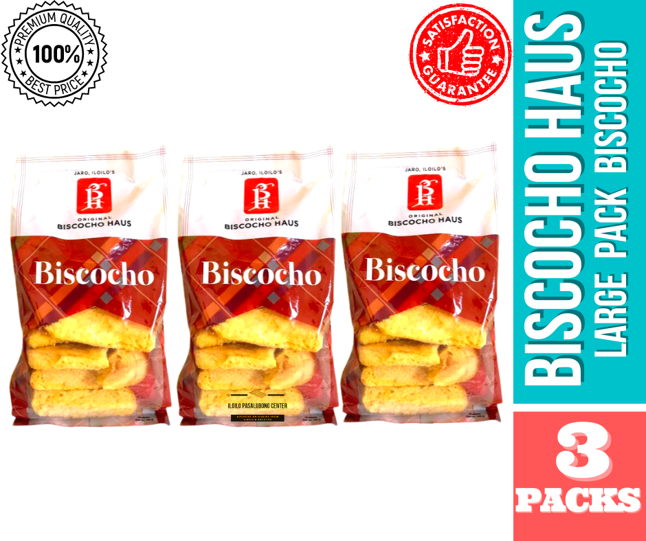 ORIGINAL BISCOCHO HAUS ILOILO Large Pack Biscocho 18pcs (3 PACKS ...