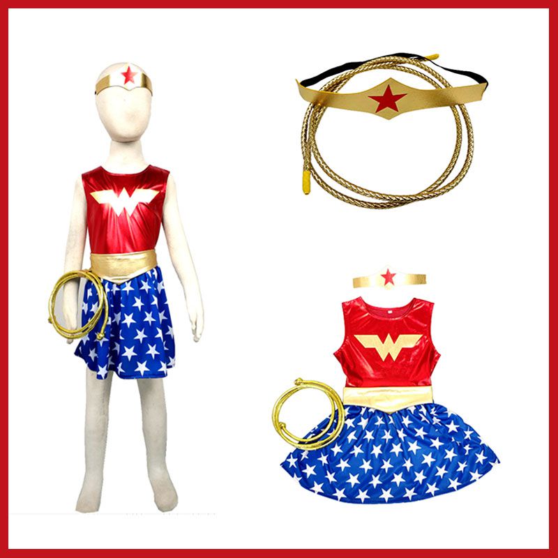 Wonder Woman Baby Cosplay Suit Child Toddler Costume Cosplay Outfit ...