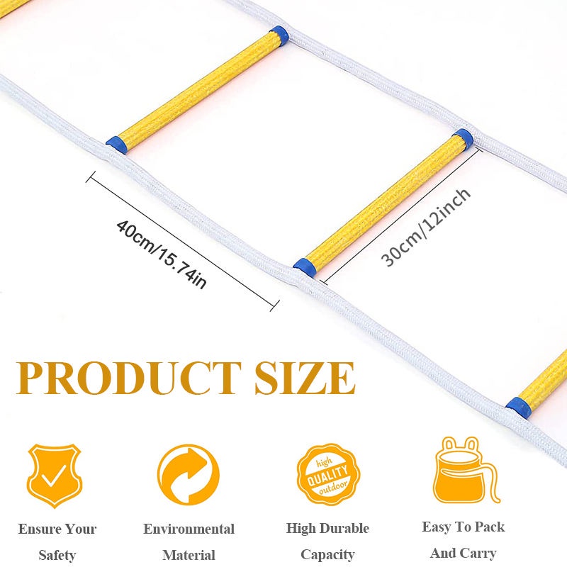 【Ready Stock】Resin rope ladder fire ladder outdoor safety first aid ...