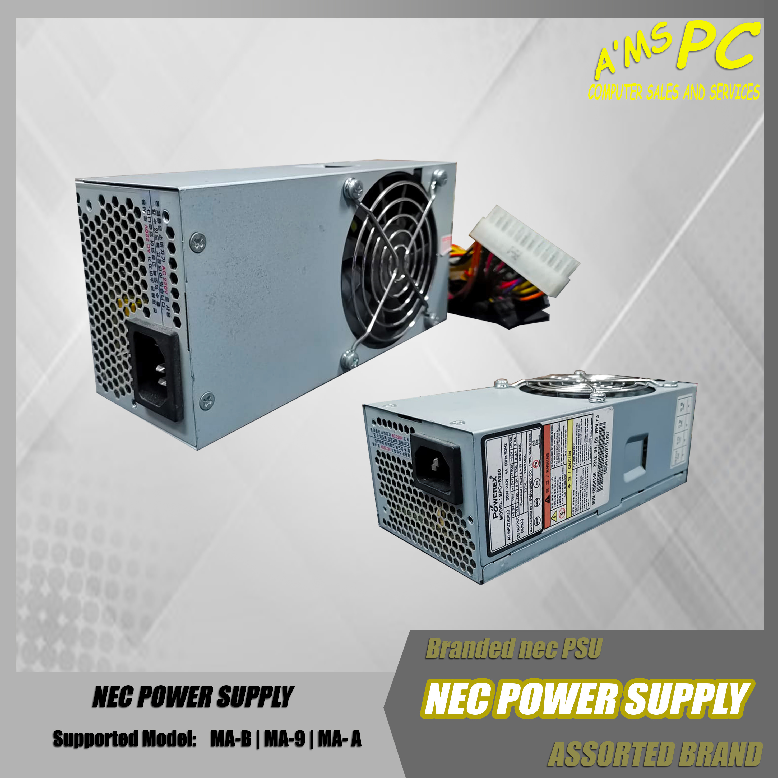 NEC POWER SUPPLY | SUPPORTED MODELS : MA-9 | MA-B | MA-A | 1x4 PIN ...