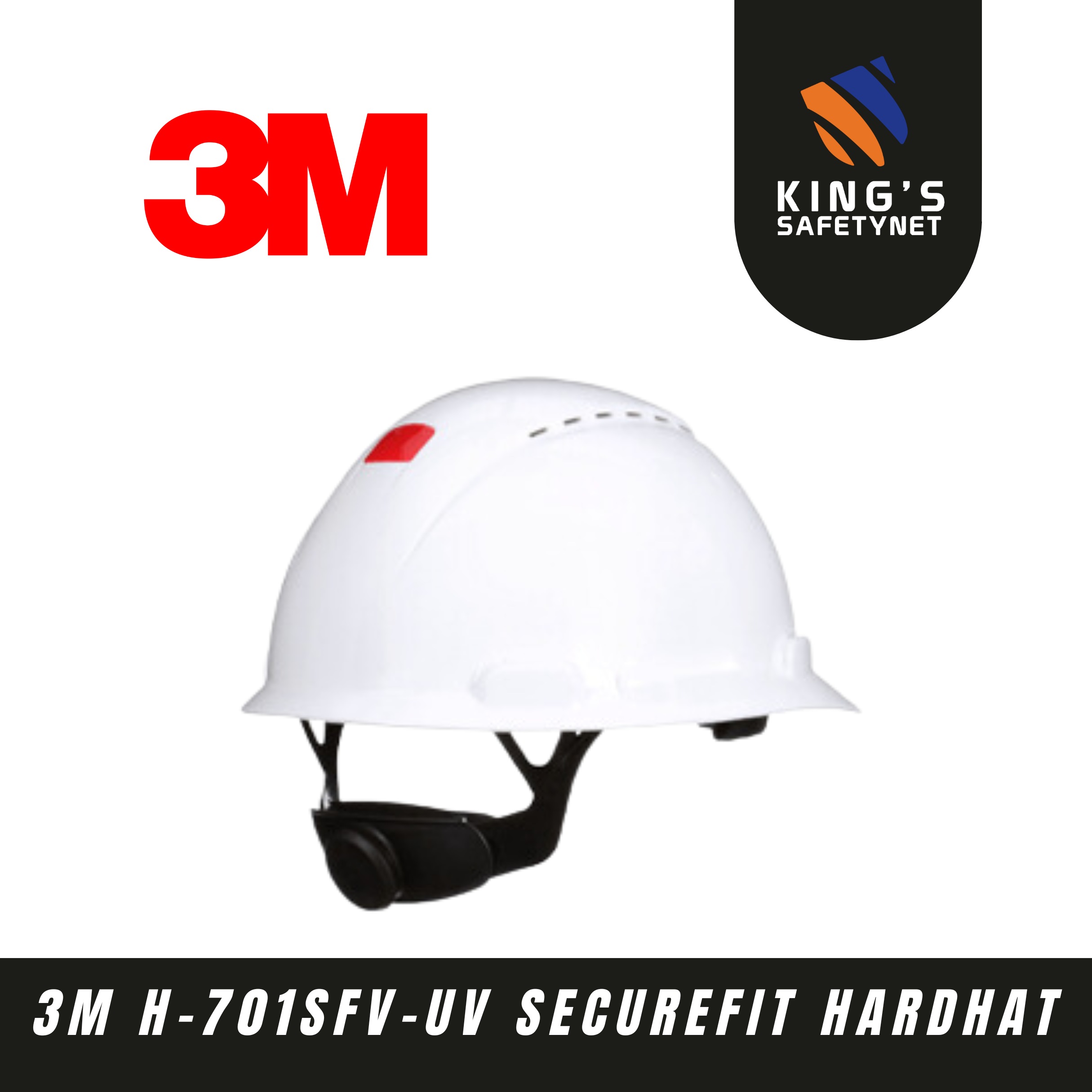 3M SecureFit Hard Hat H-700 Series, 4-Point Pressure Diffusion Ratchet ...