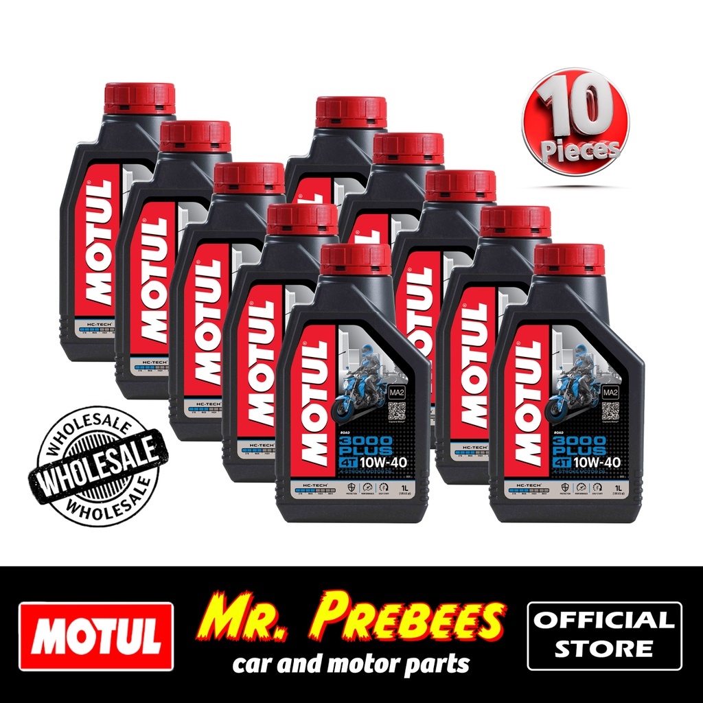 【COD】 MOTUL 3000 PLUS 4T 10W40 (10 x 1L) | Lazada PH