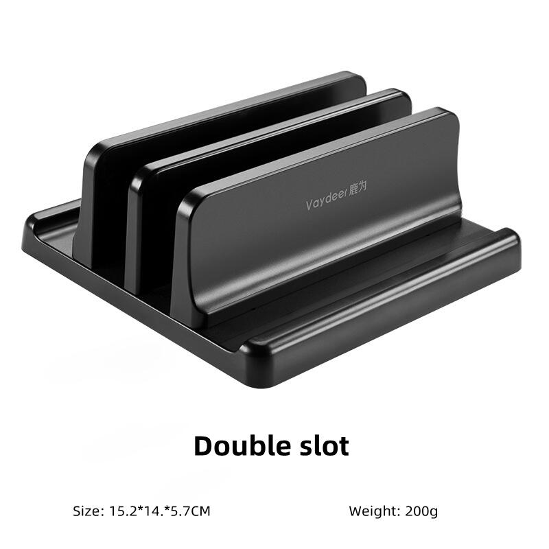 Double slot adjustable vertical laptop stand thickness adjustable ...