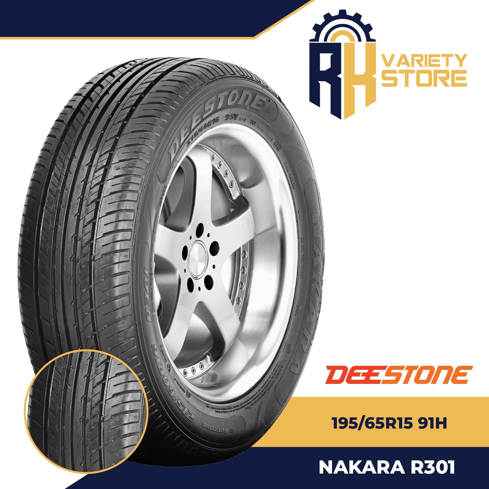 DEESTONE 195/65R15 91H NAKARA R301 PASSENGER TIRE | Lazada PH