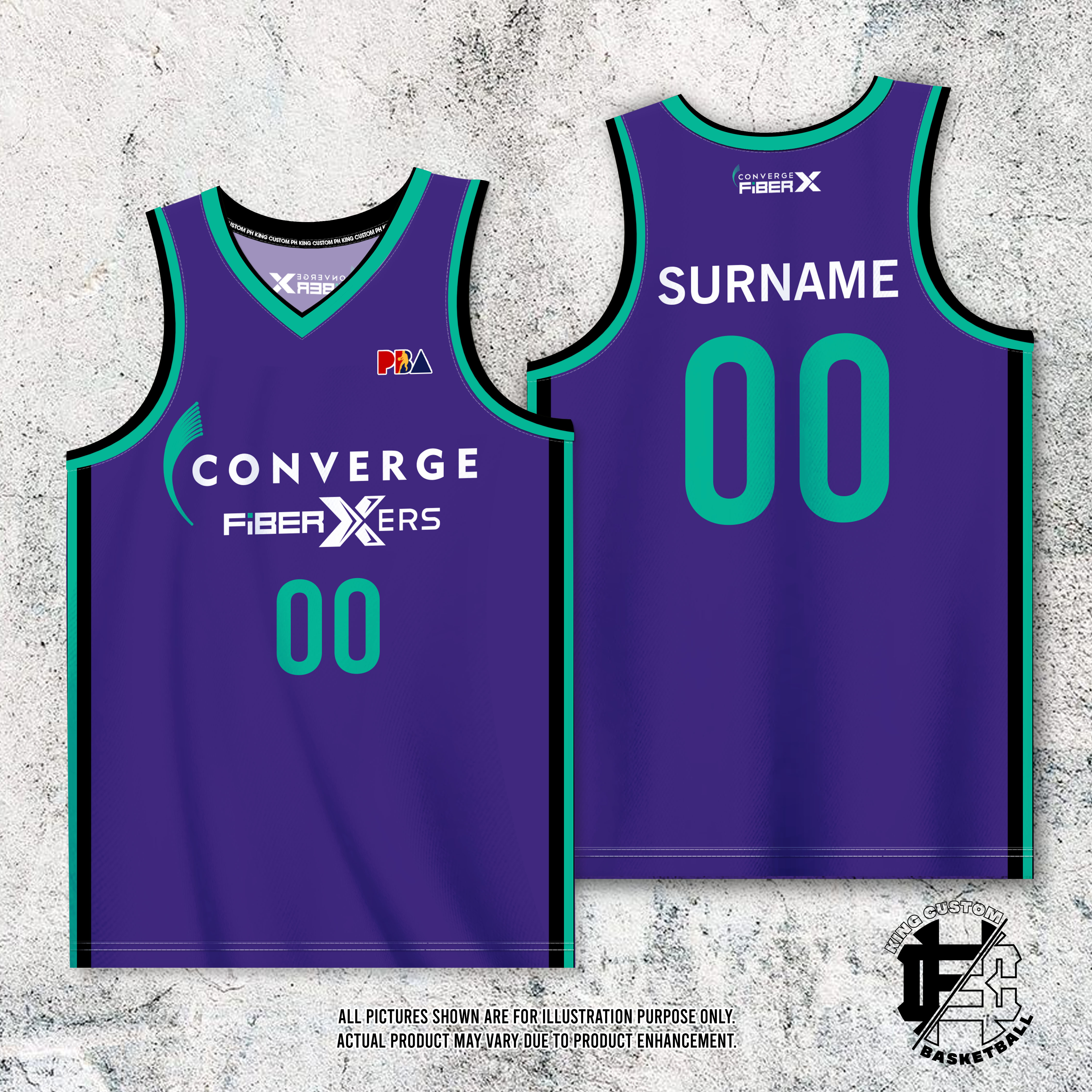 CONVERGE FIBERXERS CUSTOMIZED BASKETBALL JERSEY | Lazada PH