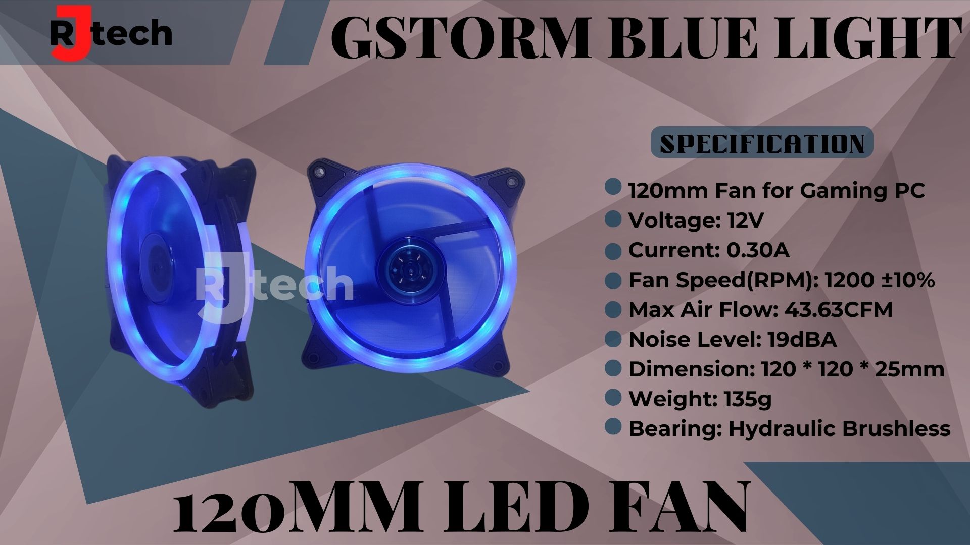 CPU Led Fan Blue 120mm G-storm | Lazada PH