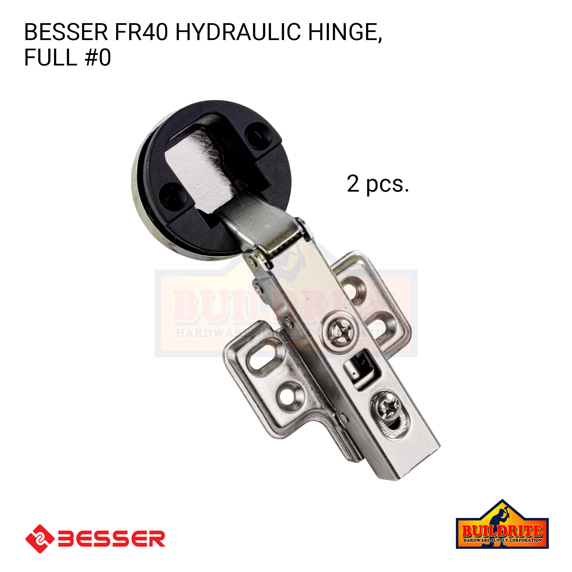 BESSER FR40 2pcs Glass Hydraulic Hinge Full Overlay #0 | Lazada PH