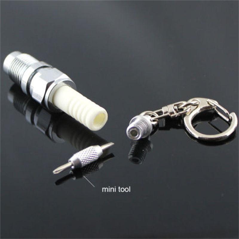 Great Heat Casual Fashion LED Key Chain Spark Plug Key Chain Keychain ...