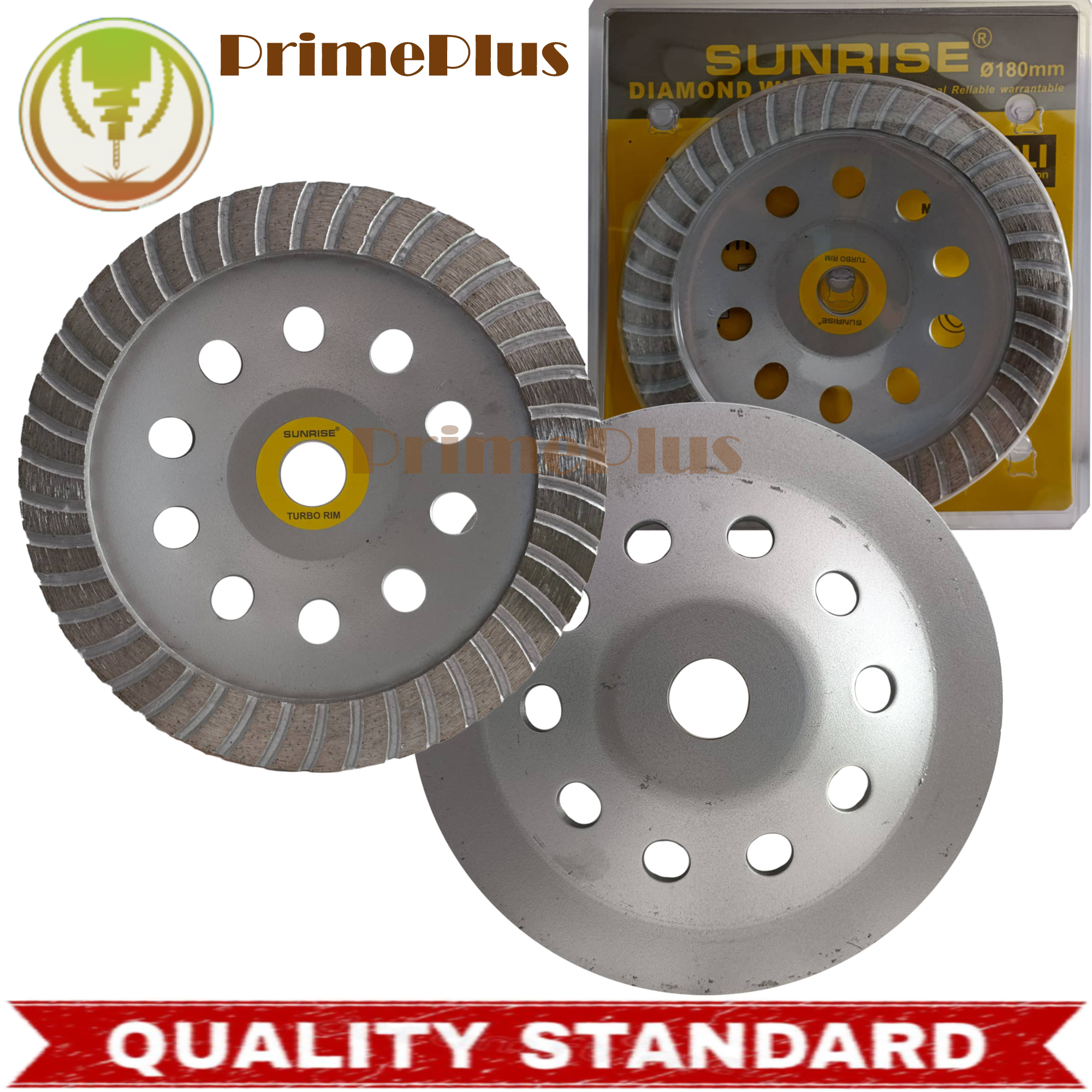 Sunrise Diamond Cup Grinding Wheel 7" 180mm {Sold per pc} | Lazada PH