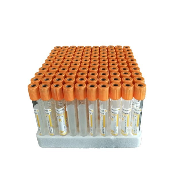 VACUUM VACUTAINER BLOOD COLLECTION TUBE ORANGE TOP | Lazada PH