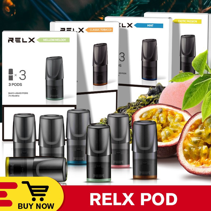 relx1 infinity pod full set Ready StockRelx Classic First generation Compatible pod 3pcsPack ...