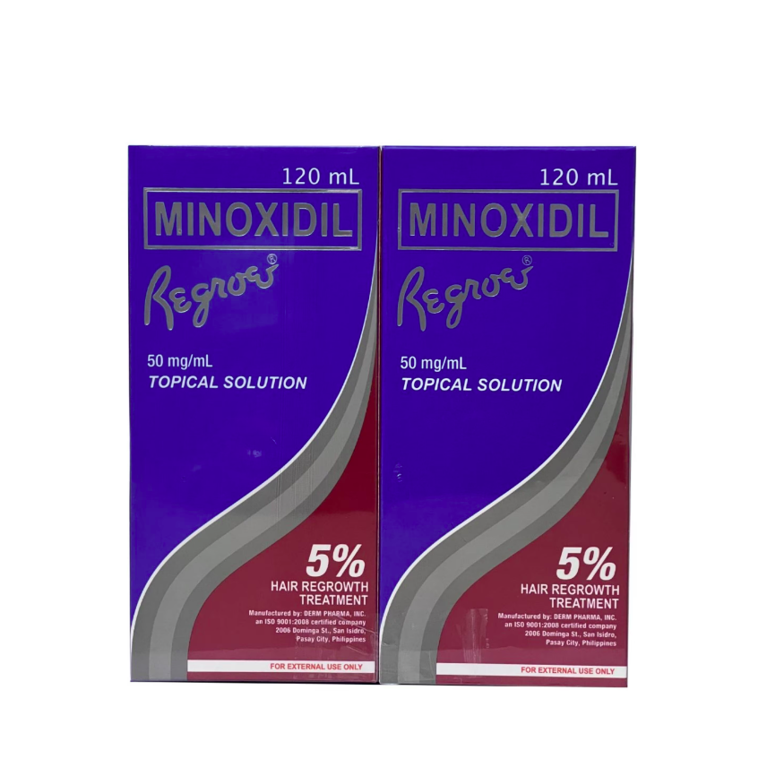 REGROE Minoxidil Regroe 5 % 120Ml Topical Solution Twinpack | Lazada PH
