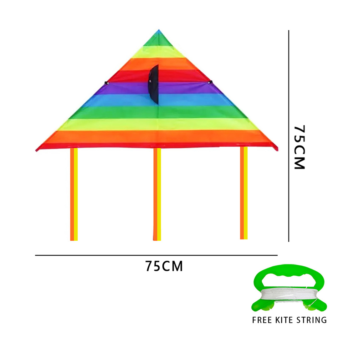 JVL Long Tail Rainbow Kite Outdoor Kites Flying Toys Kite For Children ...