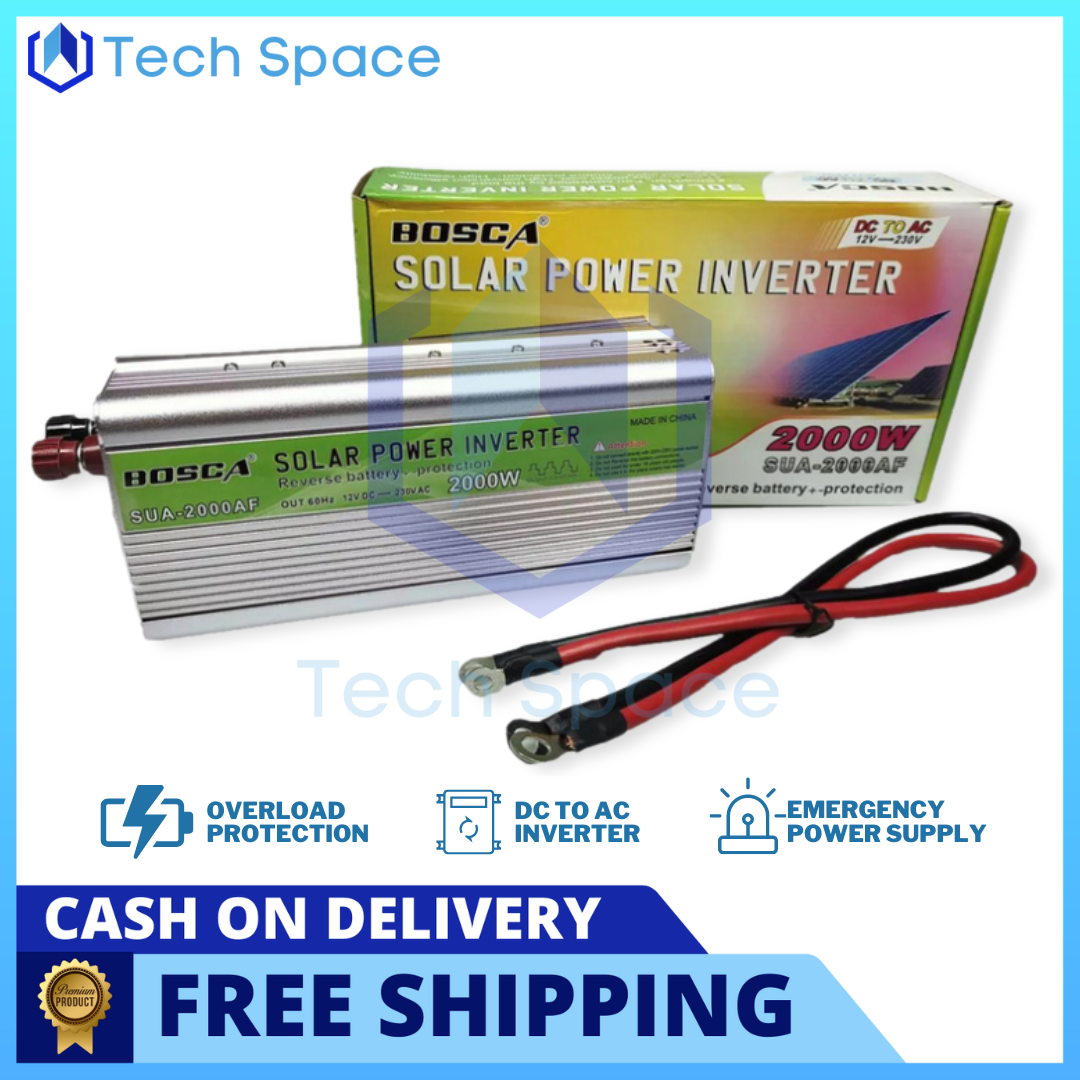 Tech Space Bosca Sua-2000AF 2000W 12V Dc To 230V AC Solar Energy ...