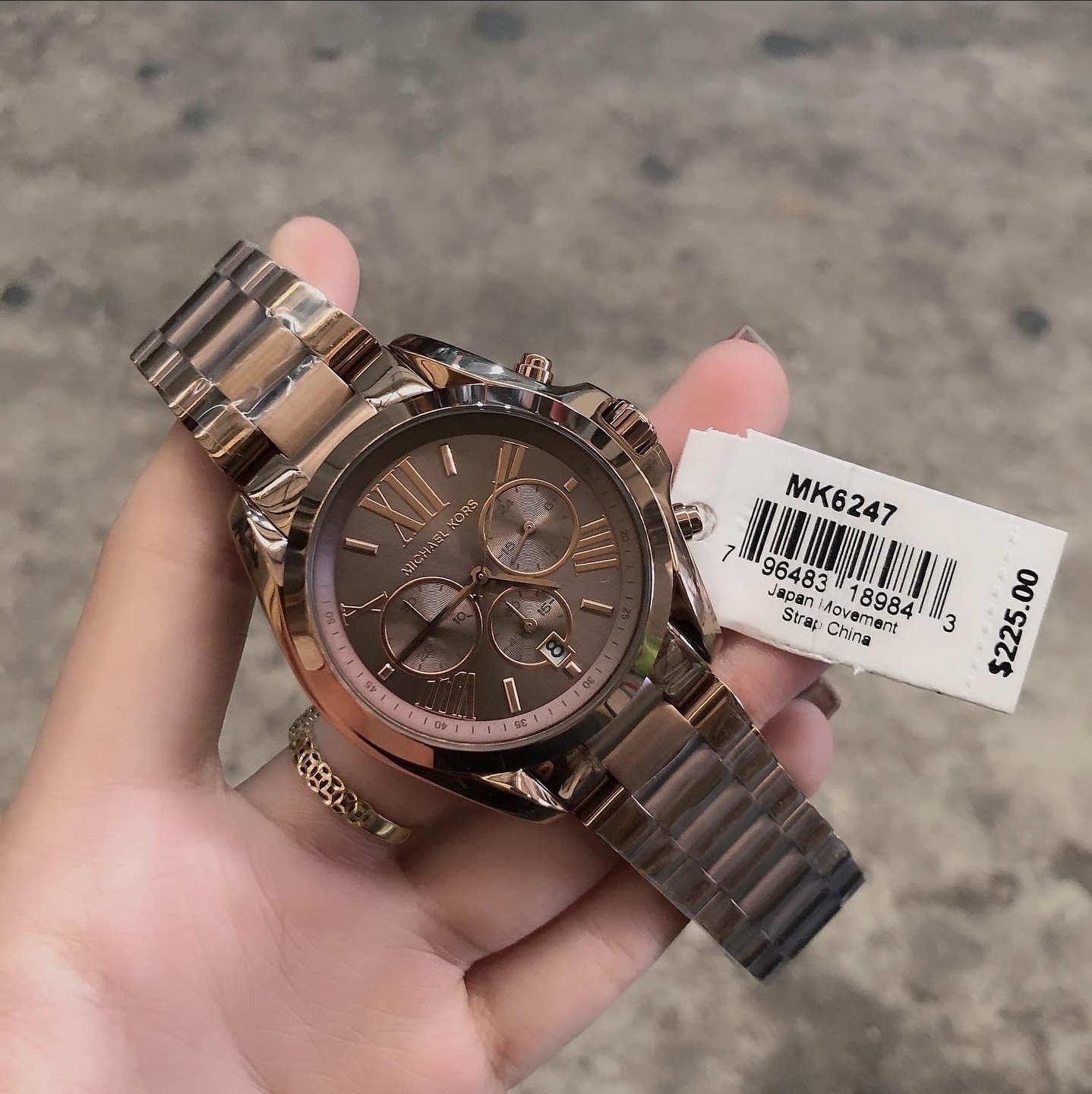 Michael Kors Oversized Bradshaw Chronograph Sable Dial Watch MK6247 ...